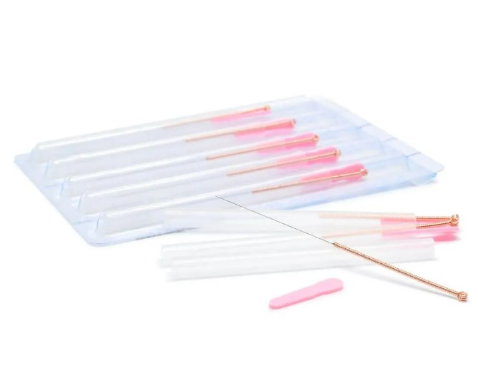 Copper Handle Disposable Sterile Acupuncture Needles （One Needle With ...
