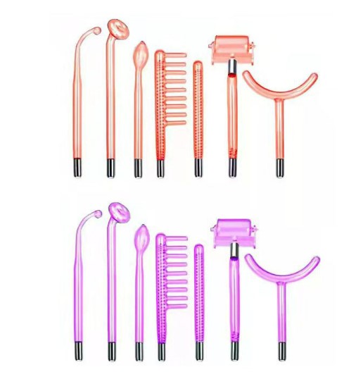 7 Pcs Portable High Frequency Facial Wand Handheld Beauty Machine Spare ...